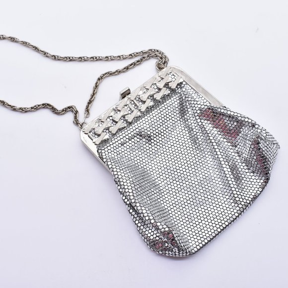Vintage | Bags | Vintage Mesh Purse Silver Tone Mesh Bag | Poshmark